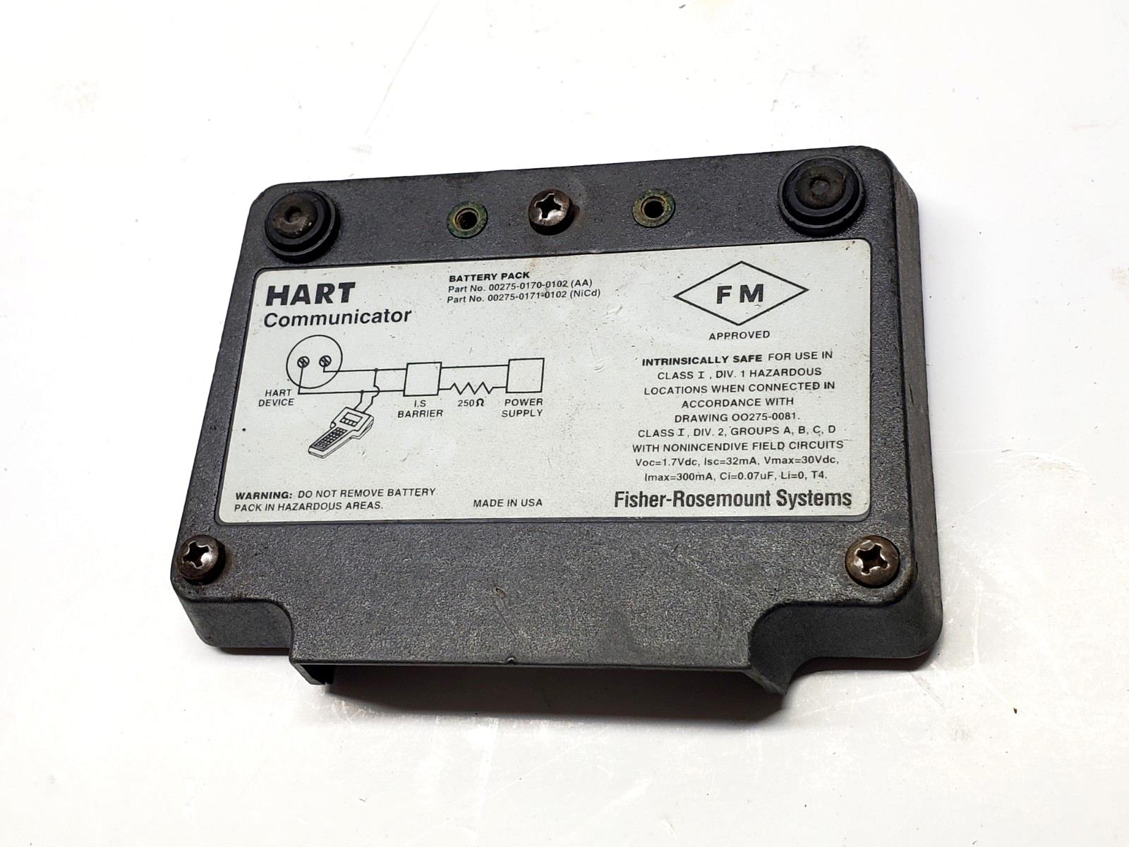 HART Battery Pack p/n 00275-0170-0102 (AA) 275 Field Communicator Fish ...